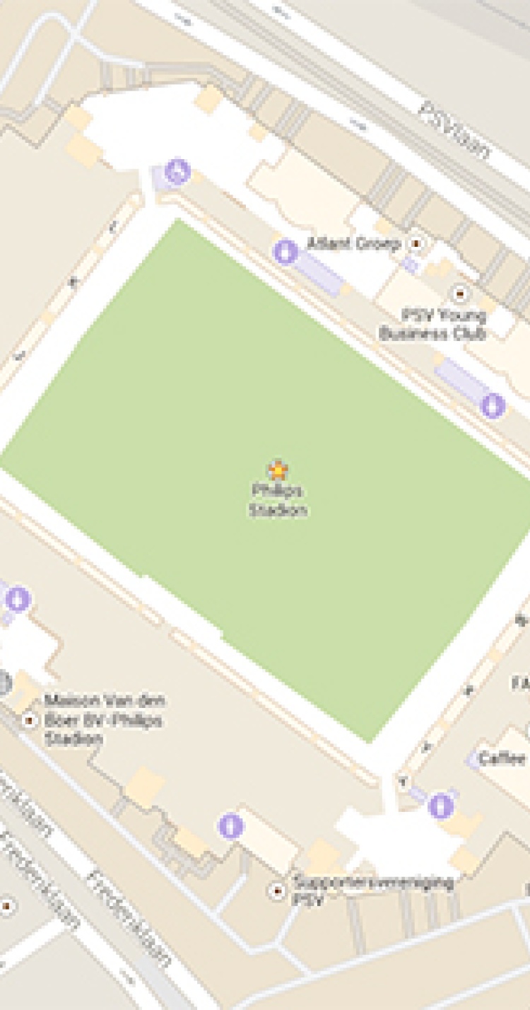 PSV - Philips Stadion in Indoor Google Maps