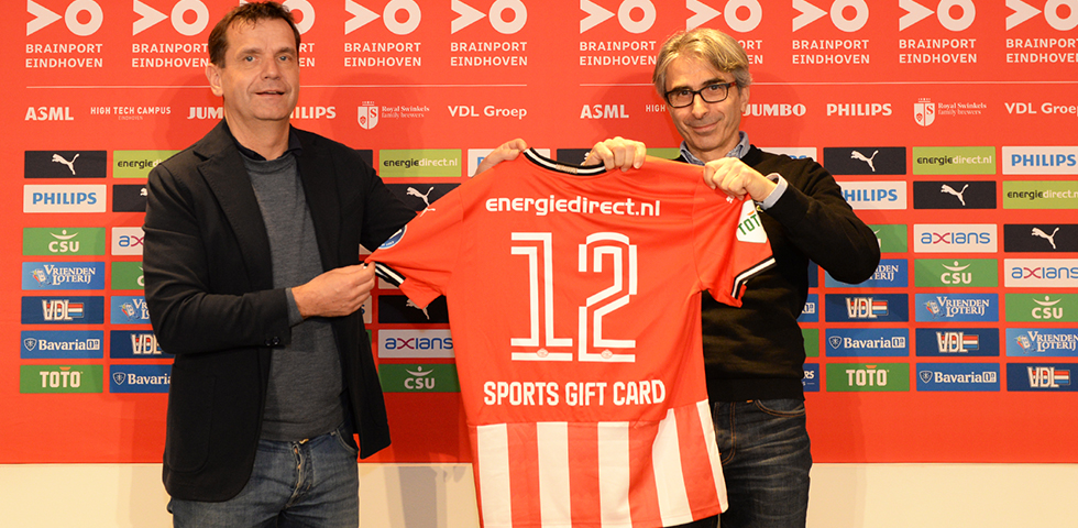 PSV - Sports Gift Card gaat samenwerken met PSV