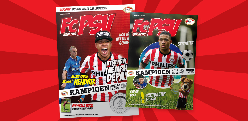 PSV - FC PSV Magazines in de bus