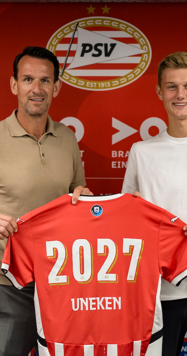 PSV - PSV verlengt contract met Jesper Uneken tot medio 2027