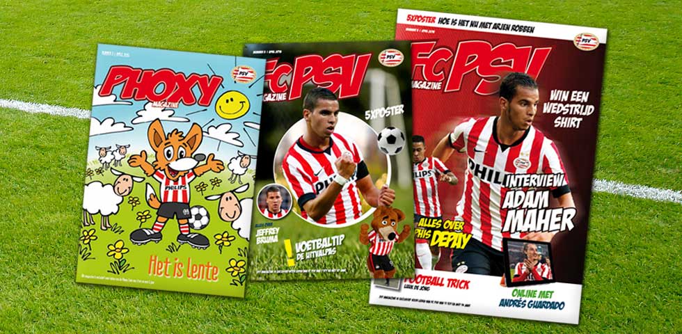 PSV - Jonge fans ontvangen magazine