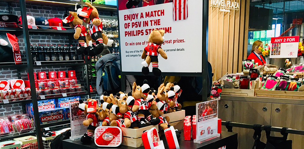 PSV - PSV Merchandise breidt uit naar Eindhoven Airport