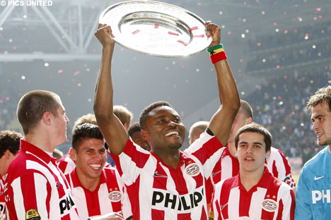 PSV - Eric Addo, tien jaar bij selectie